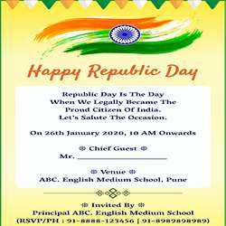 130+ Republic Day Invitation Messages 2024