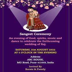 99+ Sangeet Invitation for a Harmonious Gathering To Celebrate Love and ...