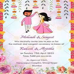 99+ Sangeet Invitation for a Harmonious Gathering To Celebrate Love and ...