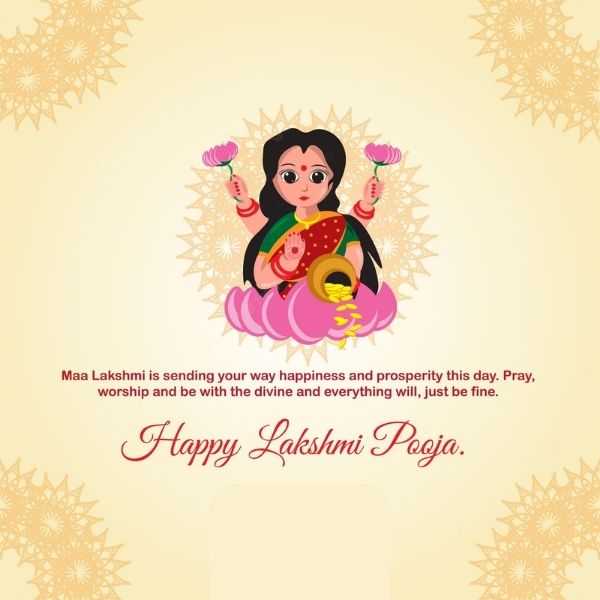 Top 100 Inspirational and Devotional Lakshmi Puja Wishes for loved ones