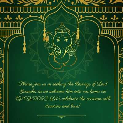 60+ Ganpati Invitation Messages for Cards, WhatsApp and Text