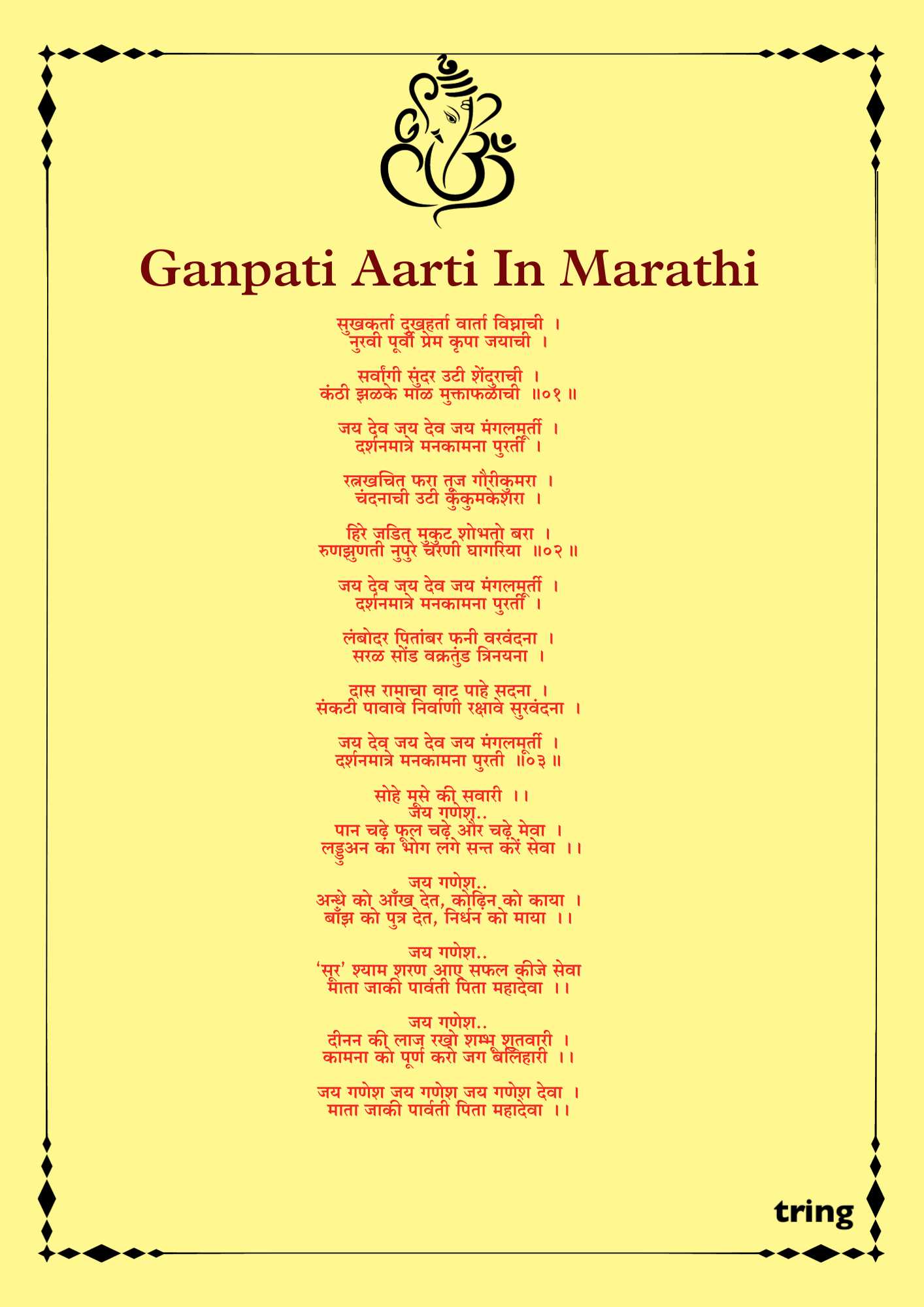 Ganesh Ji Ki Aarti Origins Significance And Practice