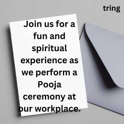 100+ Office Pooja Invitation Messages to Inspire Your Next Event