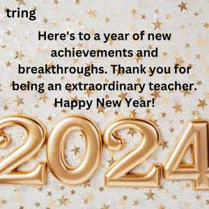 Happy New Year Teacher 2024 - Wishes, Greetings, Messages and more