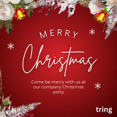 60+ Company Christmas Party Invitations and Messages