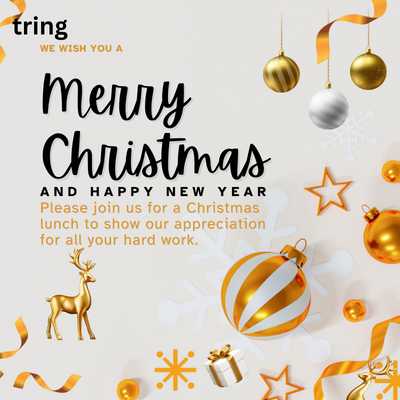 90+ Creative Christmas Lunch Invitation Message Ideas to Impress Your ...