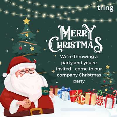 60+ Company Christmas Party Invitations and Messages