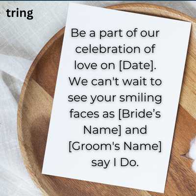 Celebrate Love with These 90+ Memorable Marriage Invitation Messages