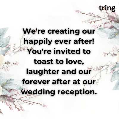 100+ Unique Wedding Reception Invitation Messages