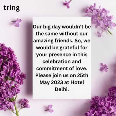 150+ Wedding Invitation Messages for Friends and Family