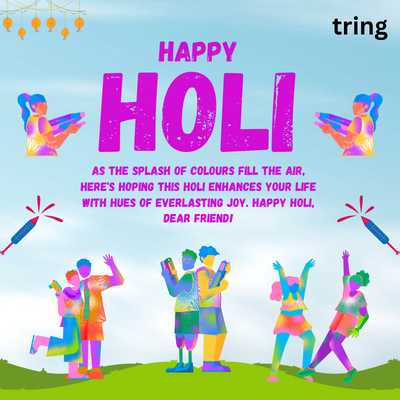 Happy Holi 2024 - 170+ Wishes, Messages, Captions, Images and more