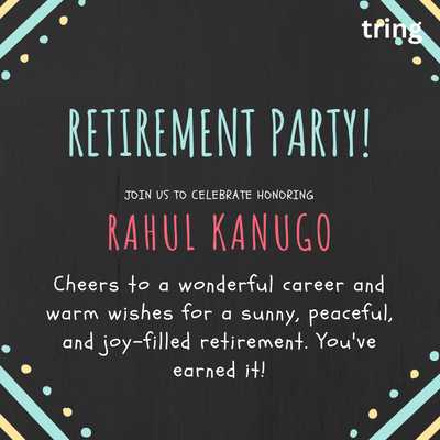 100+ Retirement Party Invitation Wording for Work Events