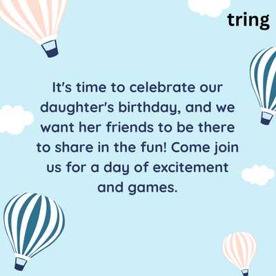 70+ Best Daughter's Birthday Party Invitation