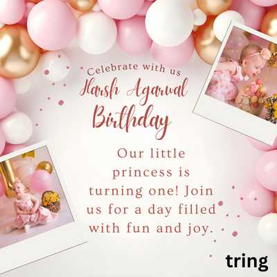 70+ Best Daughter's Birthday Party Invitation