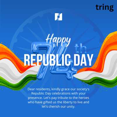 130+ Republic Day Invitation Messages 2024