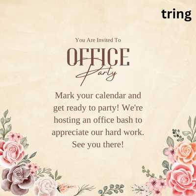 75+ Office Party Invitation Messages