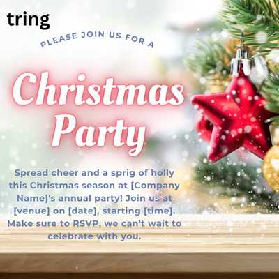 Join Us for a Festive Celebration - 60+ Christmas Party Invitation for ...