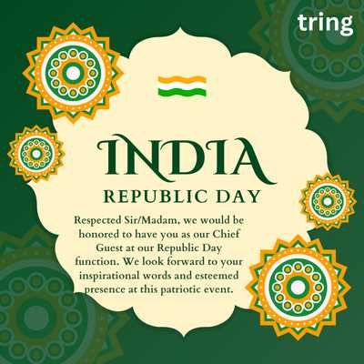 130+ Republic Day Invitation Messages 2024