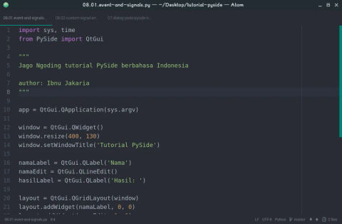Pyside | Jago Ngoding