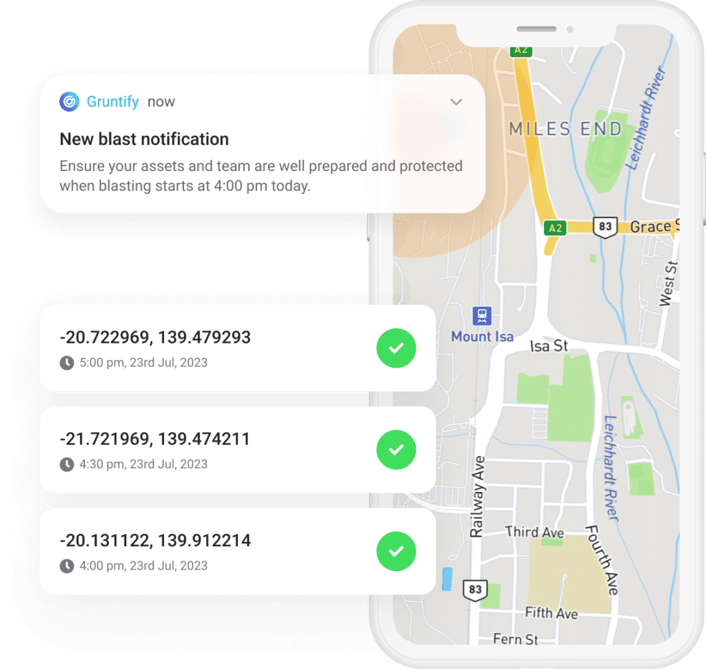 Blasting Notification Software - Gruntify