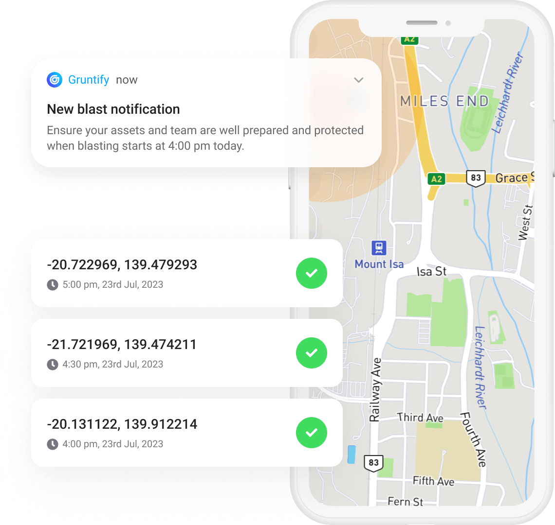 Blasting Notification Software - Gruntify