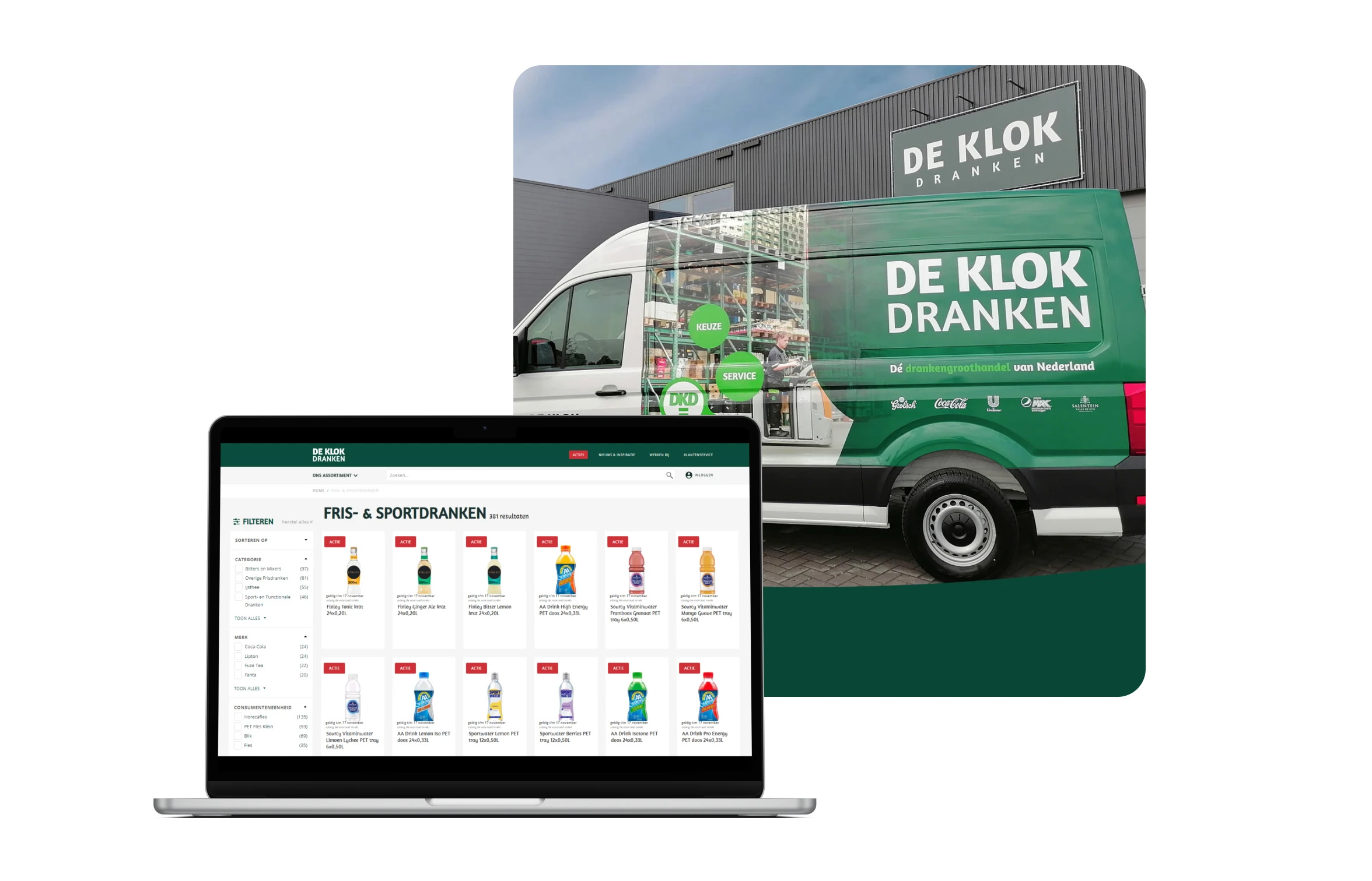 Virto Customer B2B Portal for De Klok Dranken — Use Case