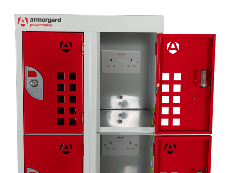 Powerstation Battery Charging Locker - 6 or 10 Door - Safe Industrial