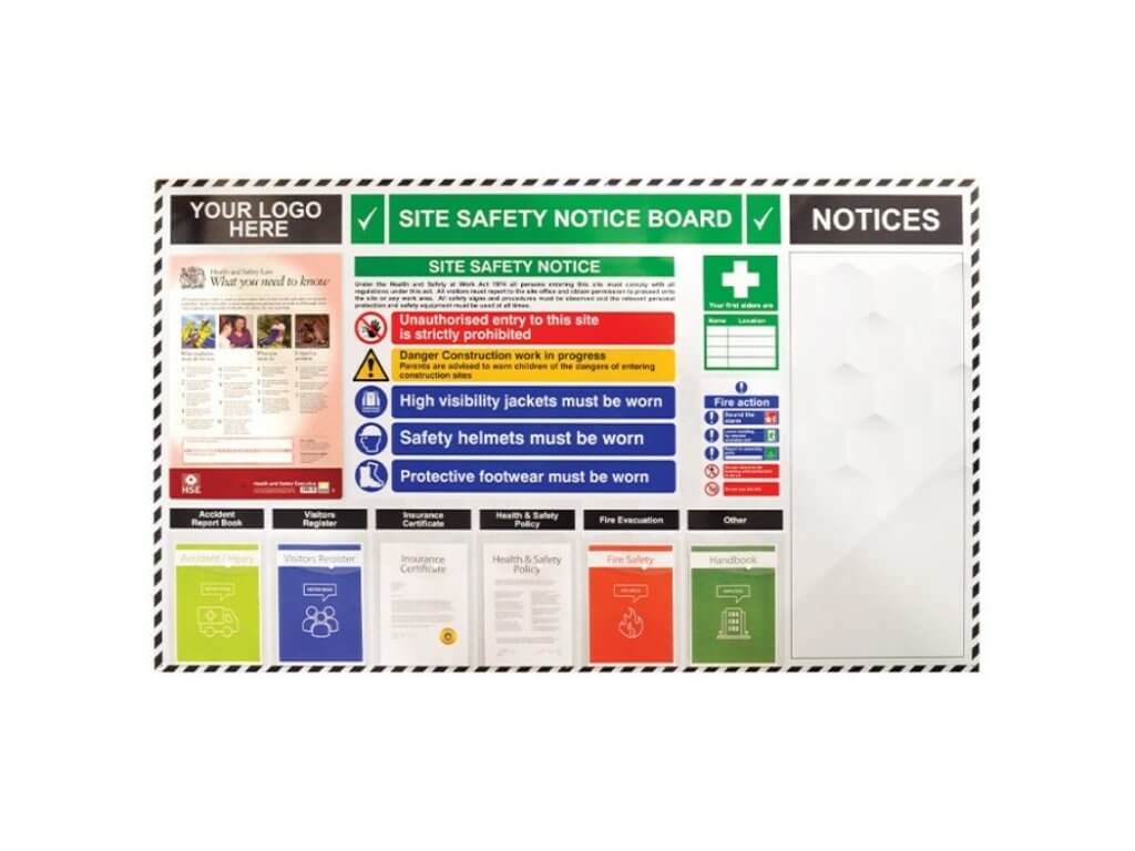 Site Safety Notice Board - Safety Stations - Safe Industrial