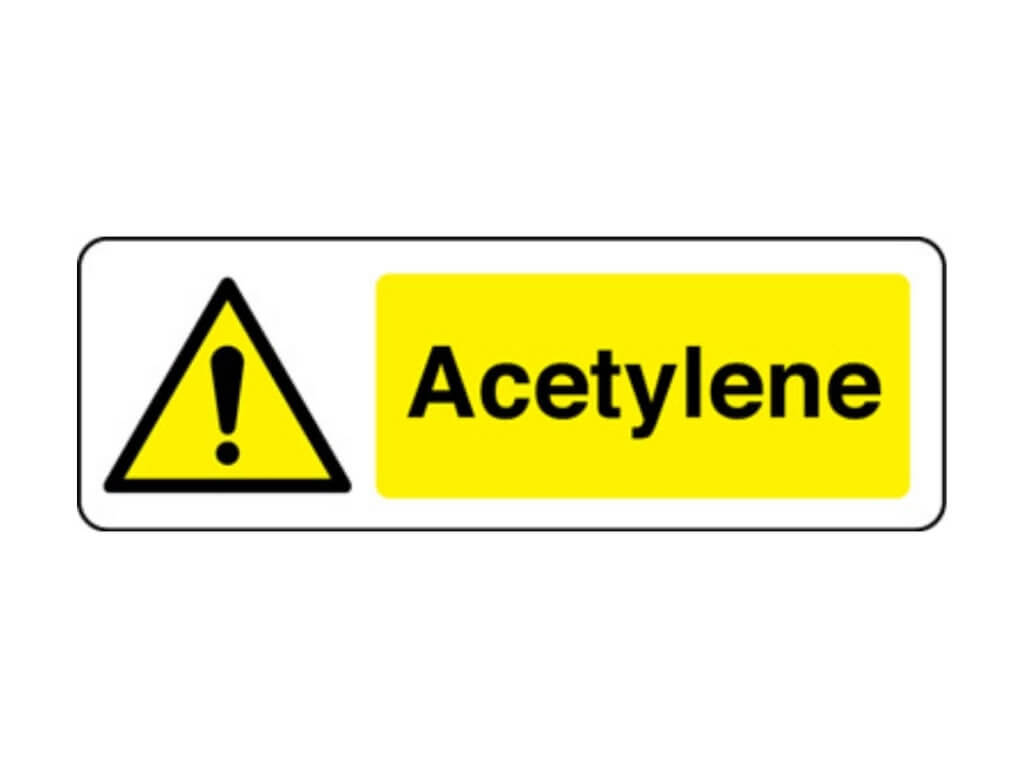 Acetylene Chemical Hazard Sign - Hazard Signs - Safe Industrial