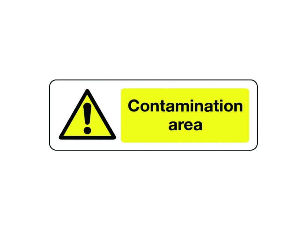 Contamination Area Sign - Hazard Signs - Safe Industrial