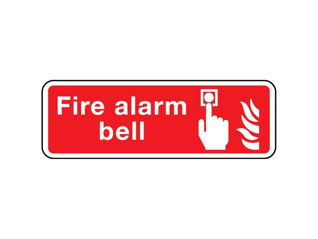 Fire Alarm Bell Landscape Layout Sign - Fire Signs - Safe Industrial