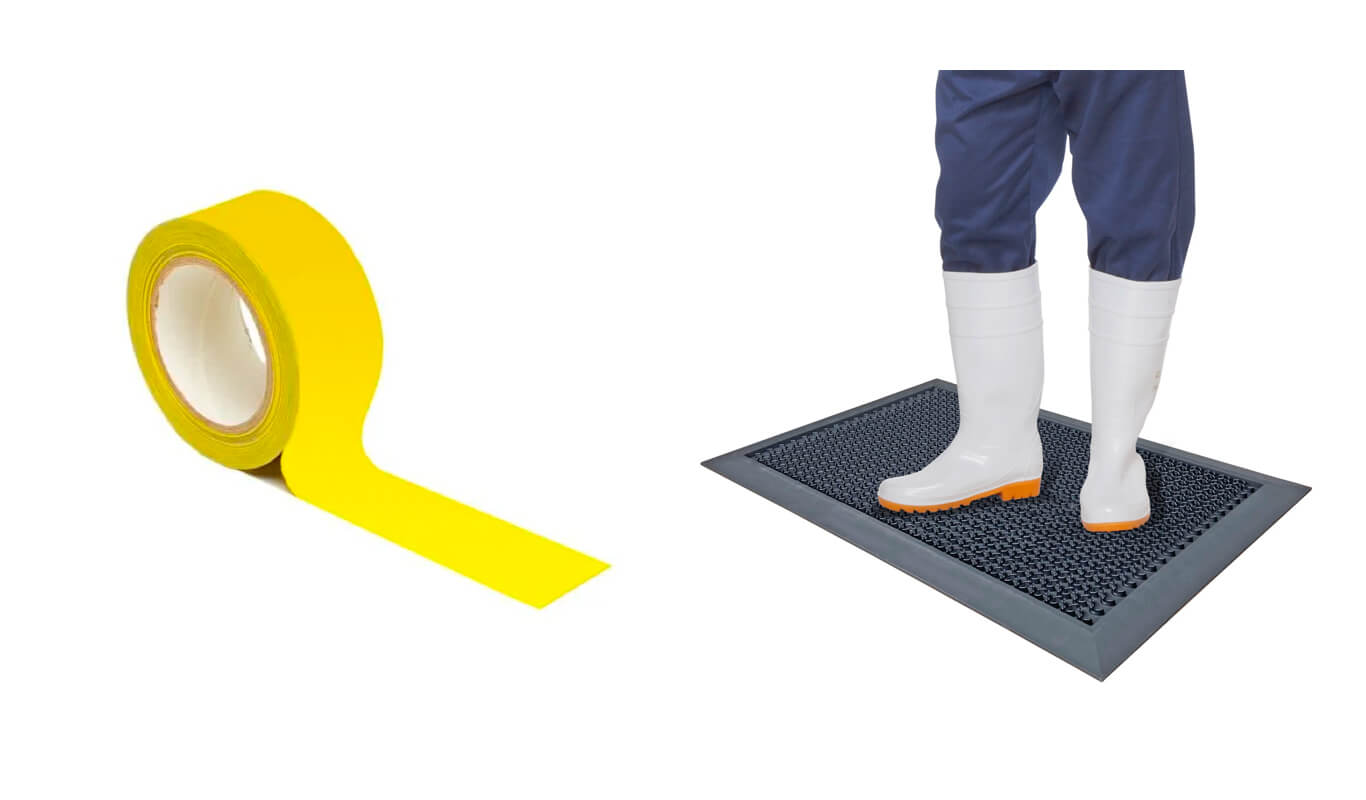 Floor Safety Signs, Decals and Mats available at Safe Industrial