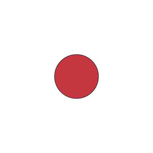 Red Circle Sign 90mm Diameter - Floor Markers - Safe Industrial