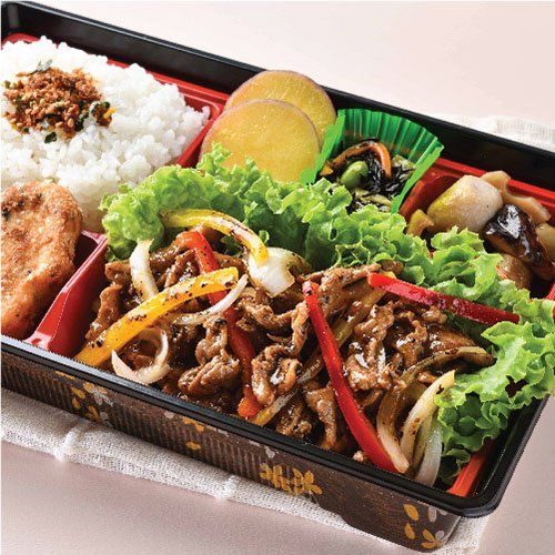 Black Pepper Saikoro Steak Bento