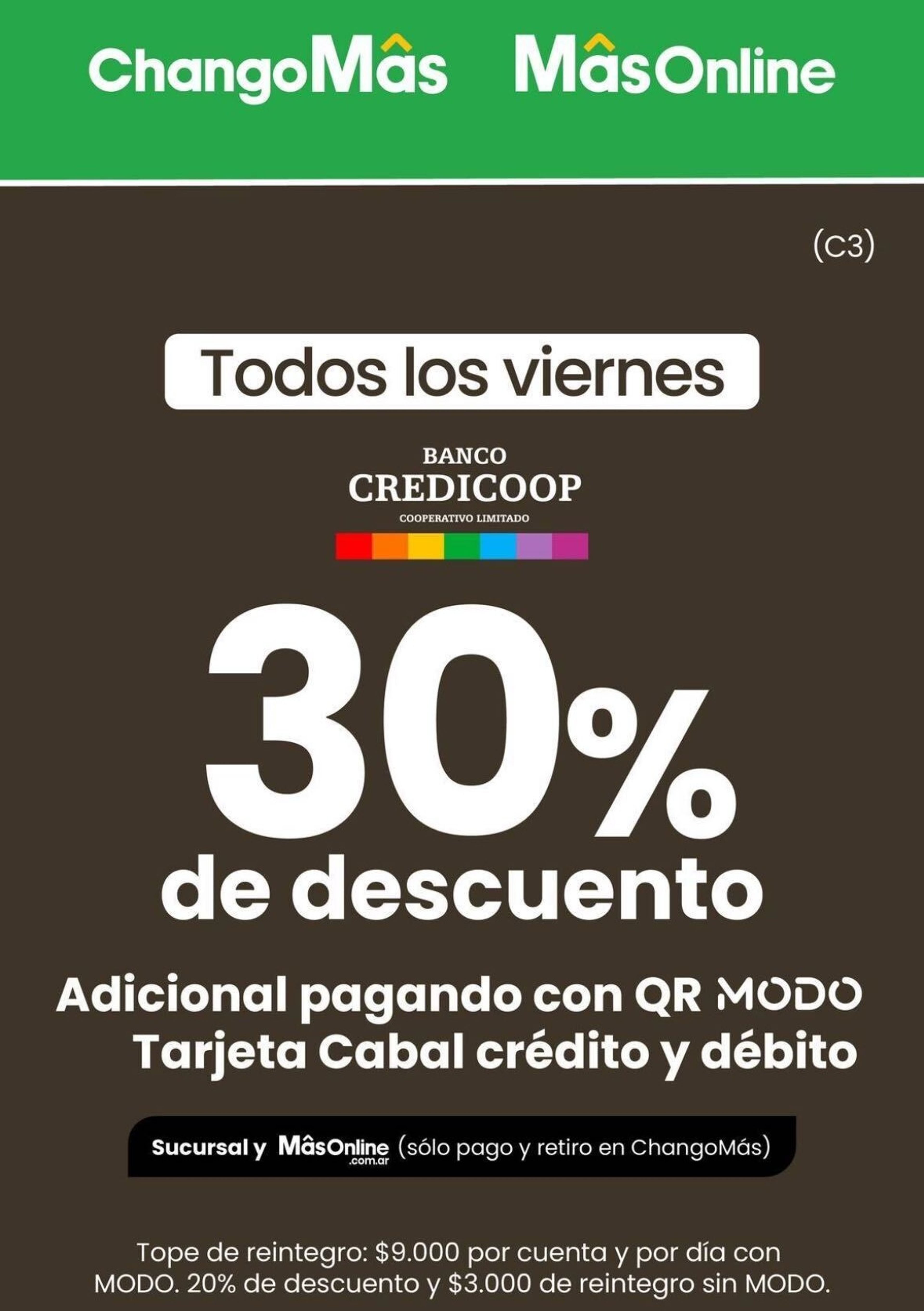 Ofertas y cupones de ChangoMás - enero 2026