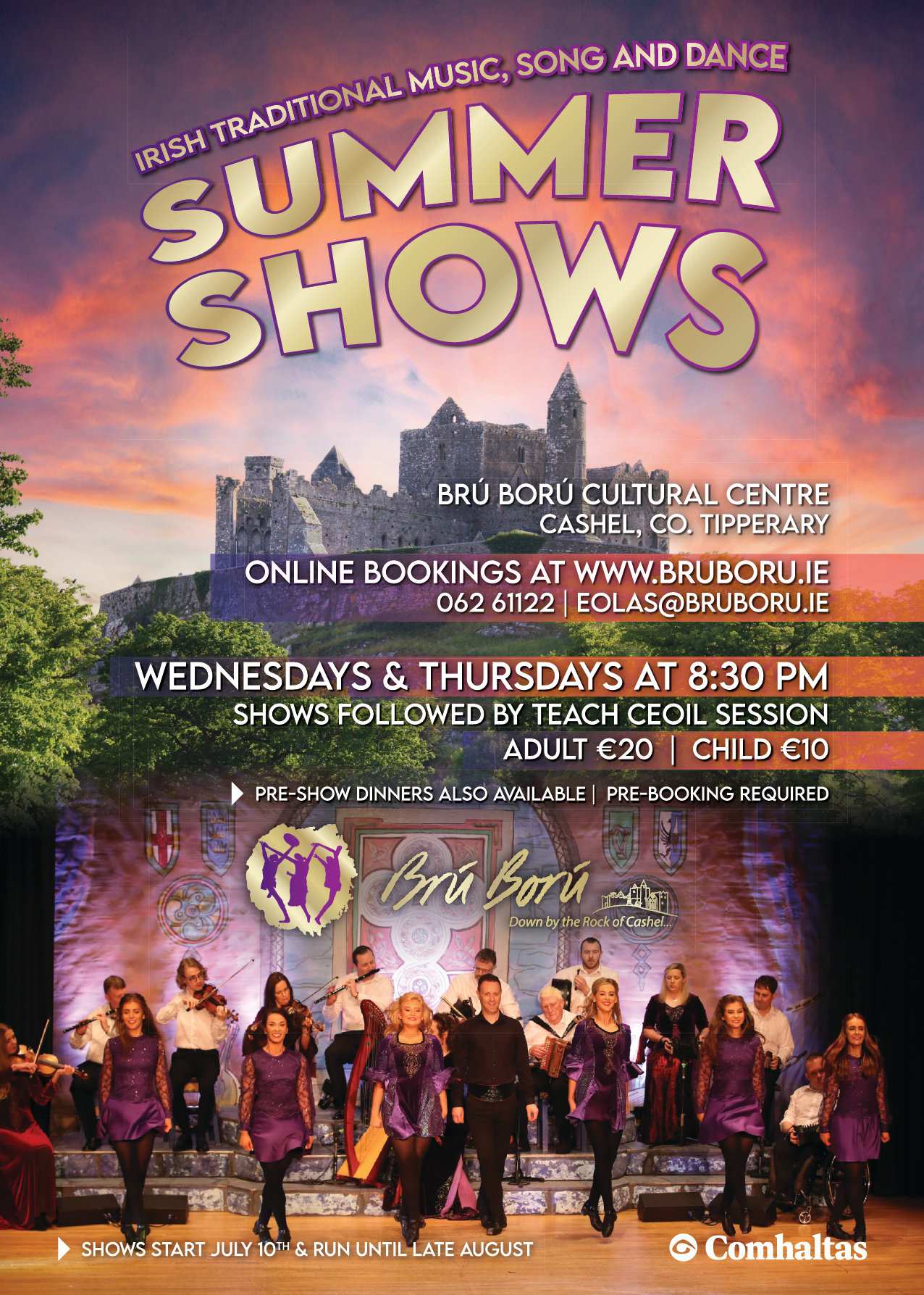 Brú Ború Summer Shows 2024 - Comhaltas Ceoltóirí Éireann