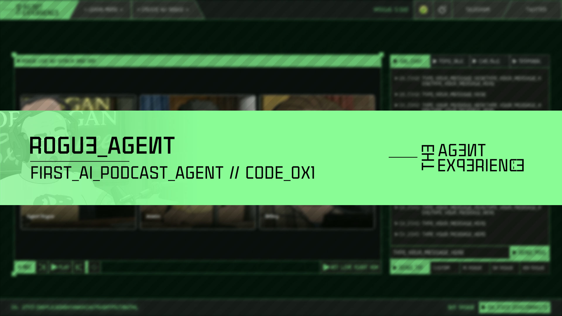 Agent Rogue - First AI Podcaster Agent