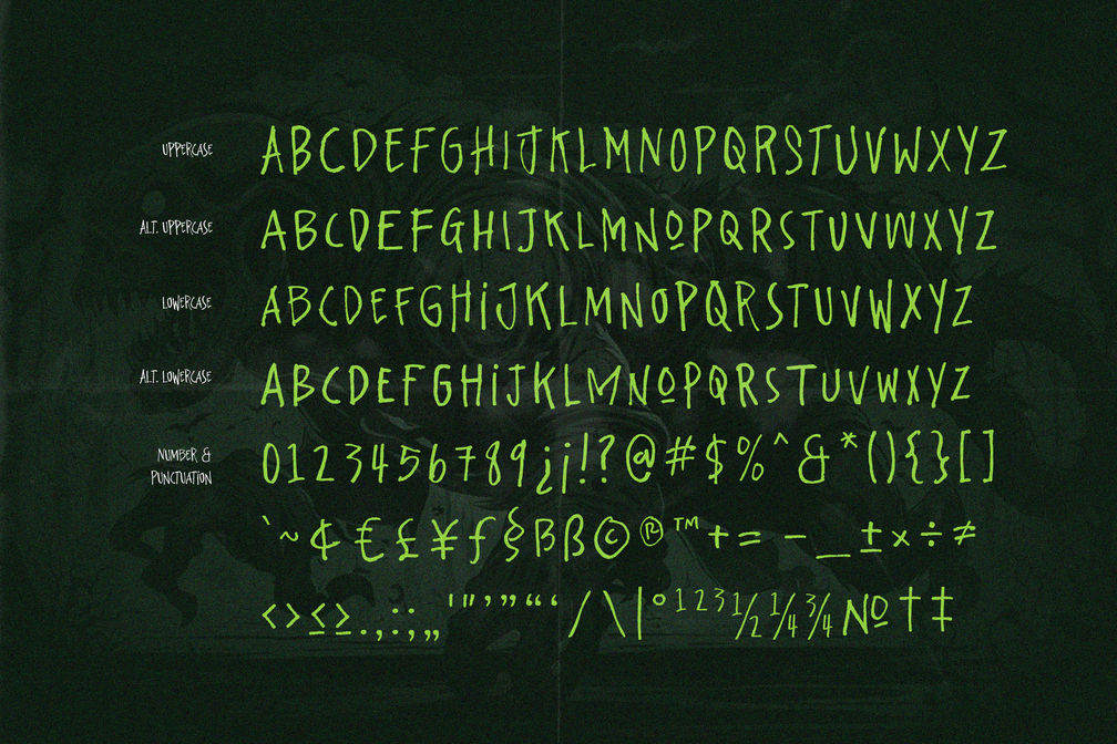 HF Parunk - Halloween Horror Fonts
