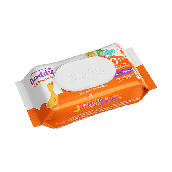 Toallitas Húmedas Doddy con vitamina E, 48 unidades | cadena_real