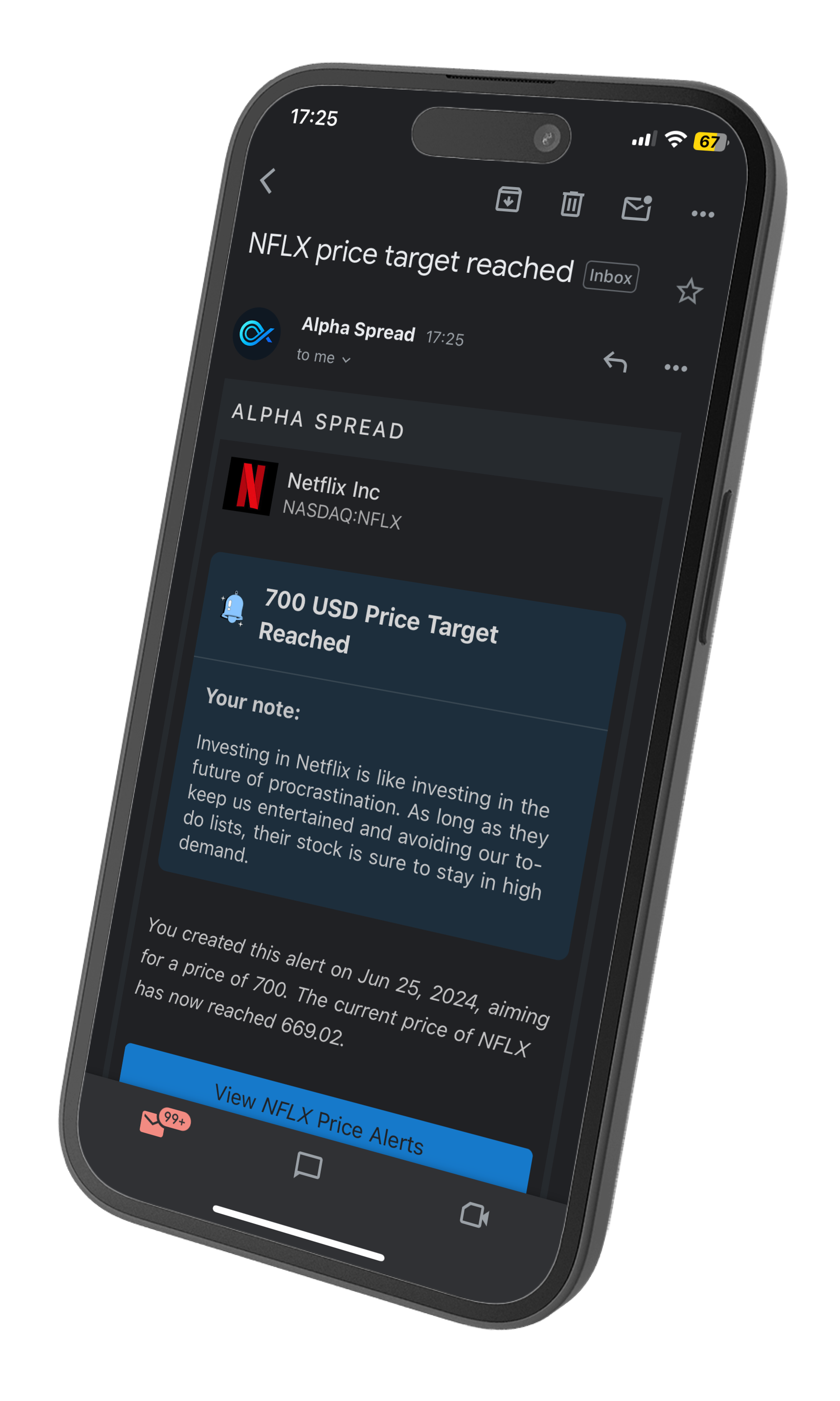 Dashboard - Alpha Spread