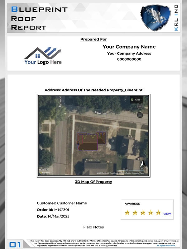 KRL INC - Accurate Aerial Roof Measurement Reports USA, Canada