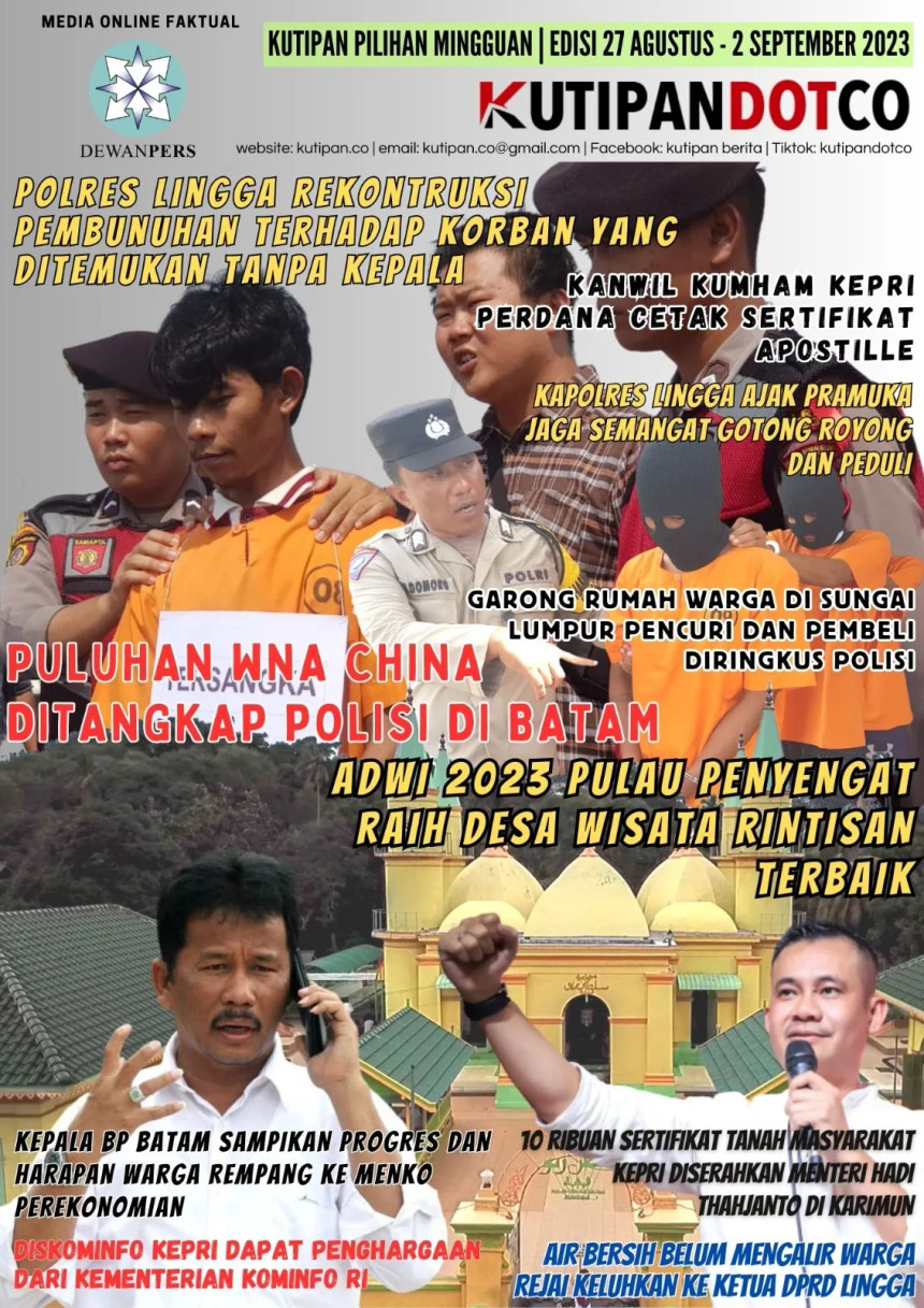 EPAPER KUTIPAN PILIHAN MINGGUAN EDISI 27 AGS – 2 SEP 2023 – Kutipan