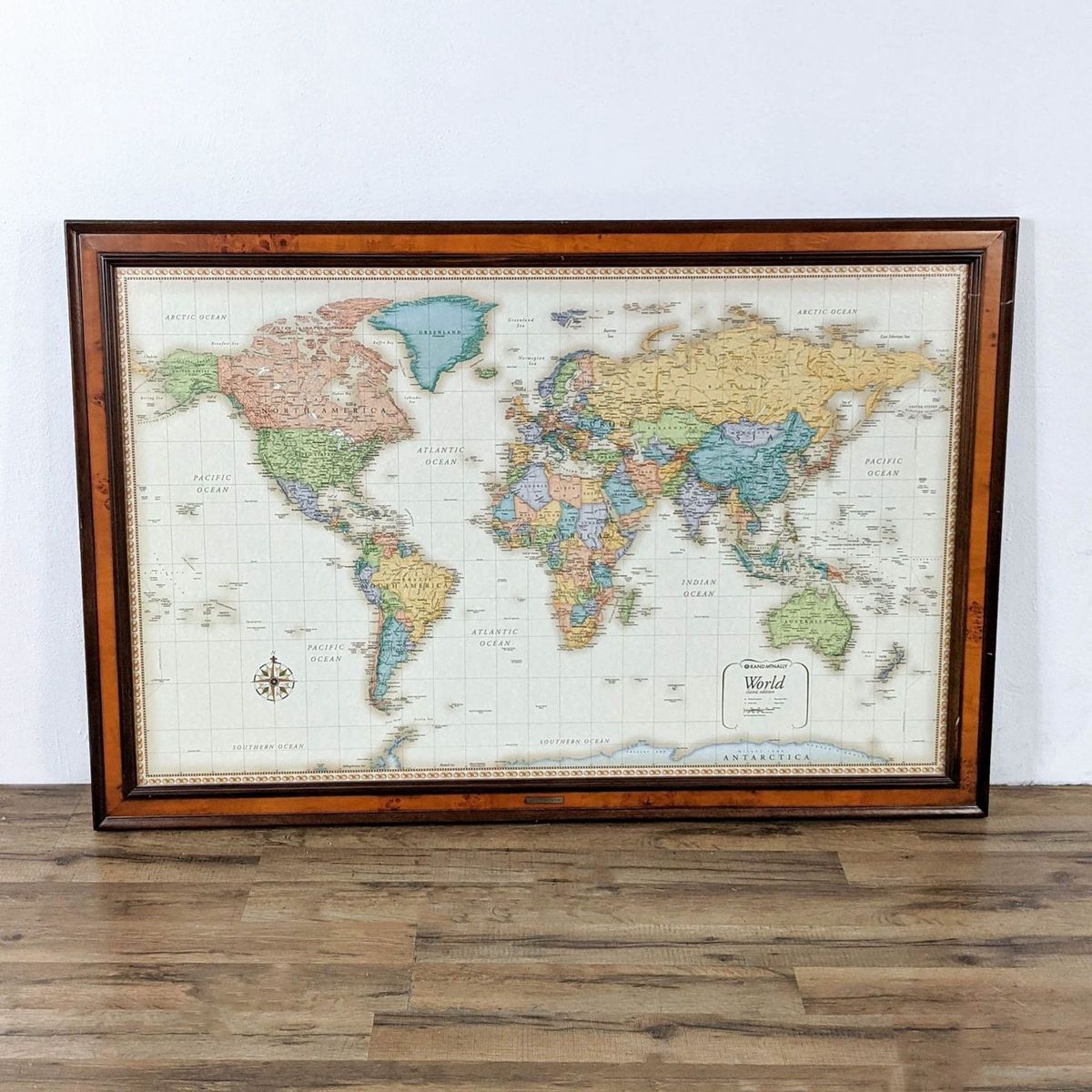 Framed World Map | Kashew