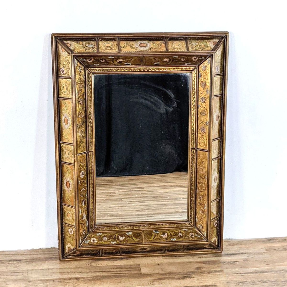 Hand-painted Floral Inset Wall Mirror - $70 | Kashew | Kashew