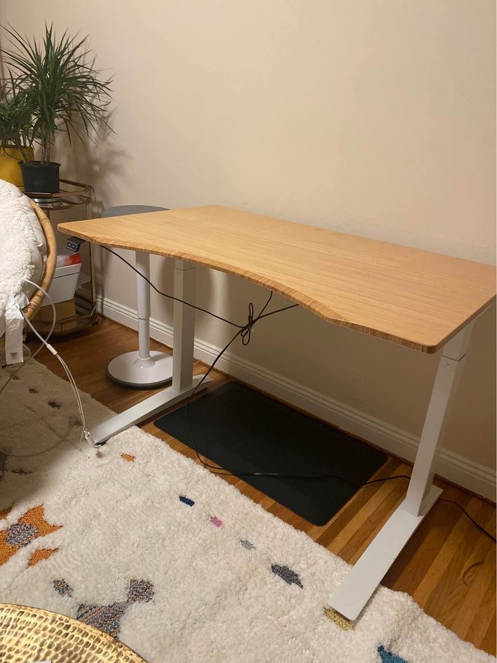 Jarvis Desk with Contoured Bamboo Desktop | Fully / Jarvis - $400 ...
