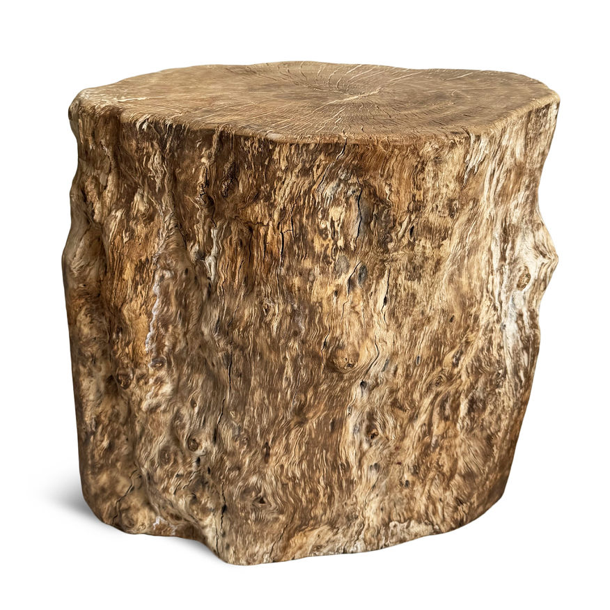 Burn Sand Lychee Stump Side Table | Kashew