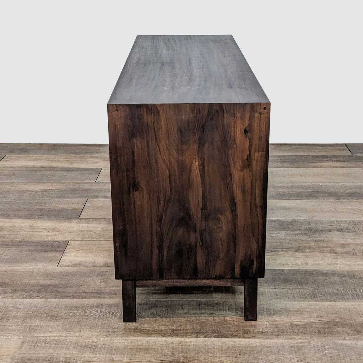 Crate Barrel Steppe Mid Century 6 Drawer Dresser Kashew