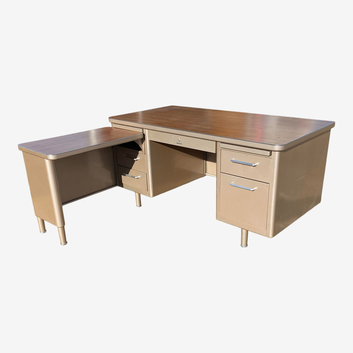 1970s Steelcase Vintage Mid Century Modern L Shape Desk | Steelcase ...