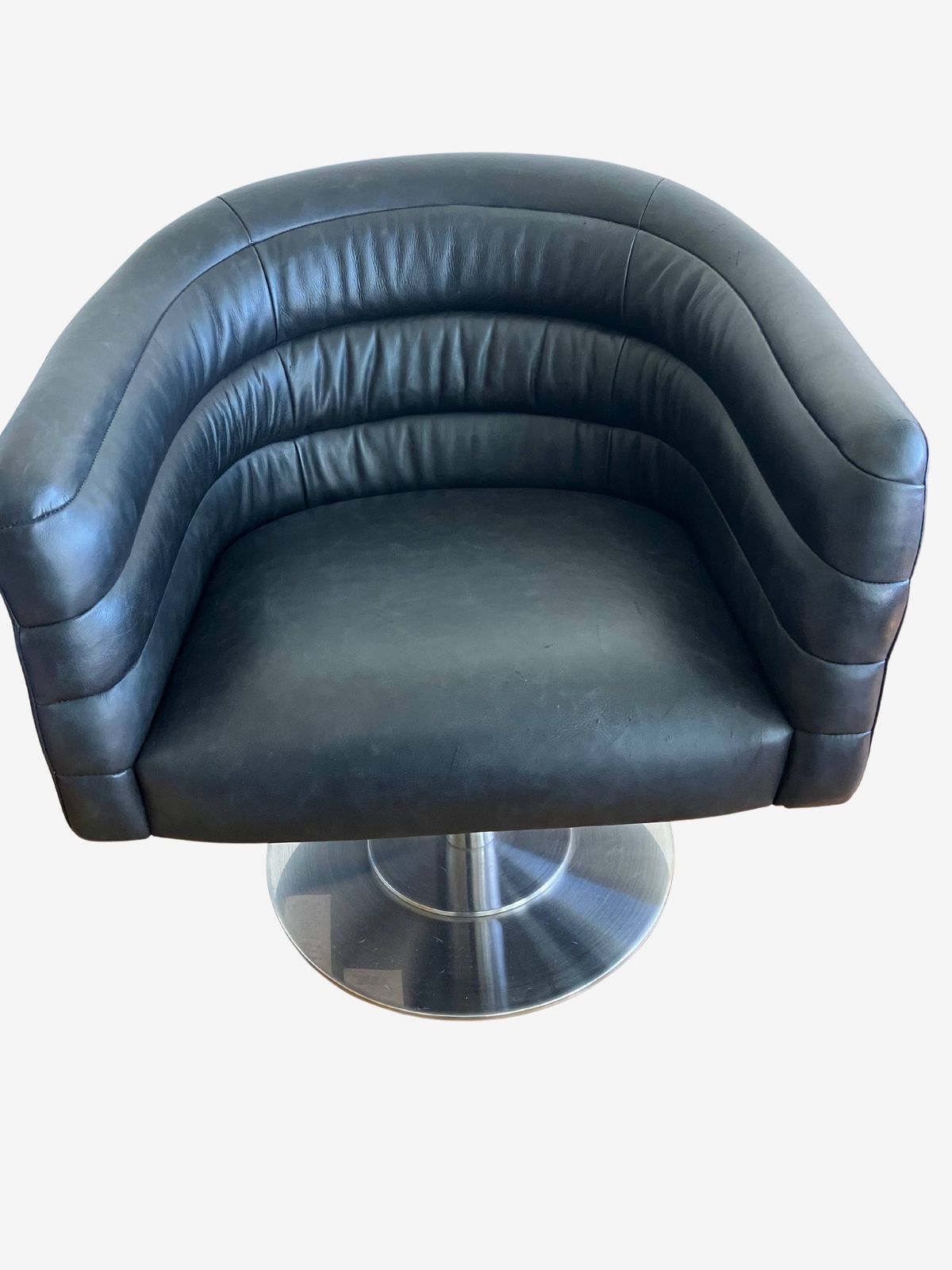 Cb2 Leather, Swivel, Club Lounge Chair | CB2 - $900 | Kashew | Kashew