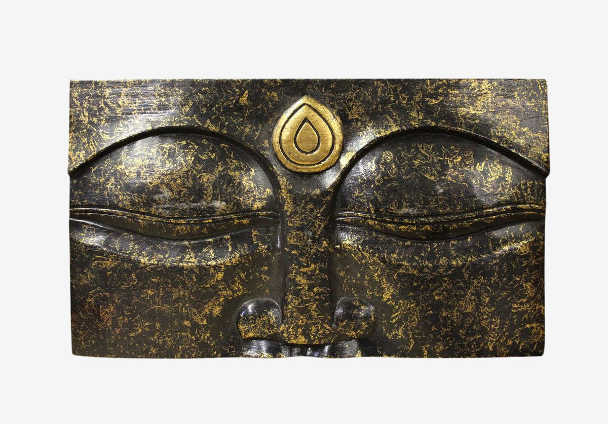 Buddha's Eye Of Wisdom Wood Craving Wall Panel - $191.75 | Kashew | Kashew